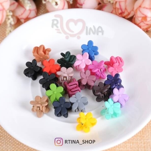 گیره مو دخترانه جدید کوچک مدل رنگی بسته 6 عددی میکس