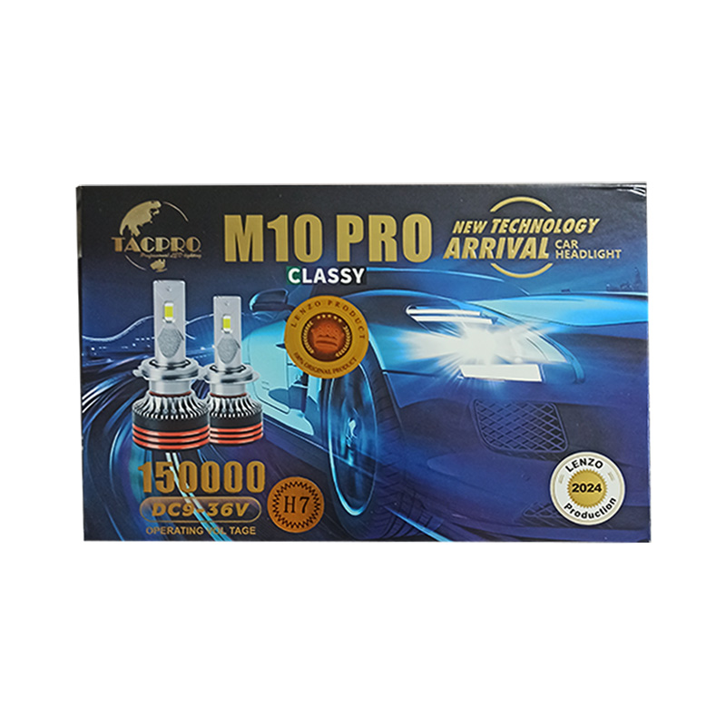 هدلایت لنزو پایه H7 مدل m10 pro white بسته دو عددی - تام کلین